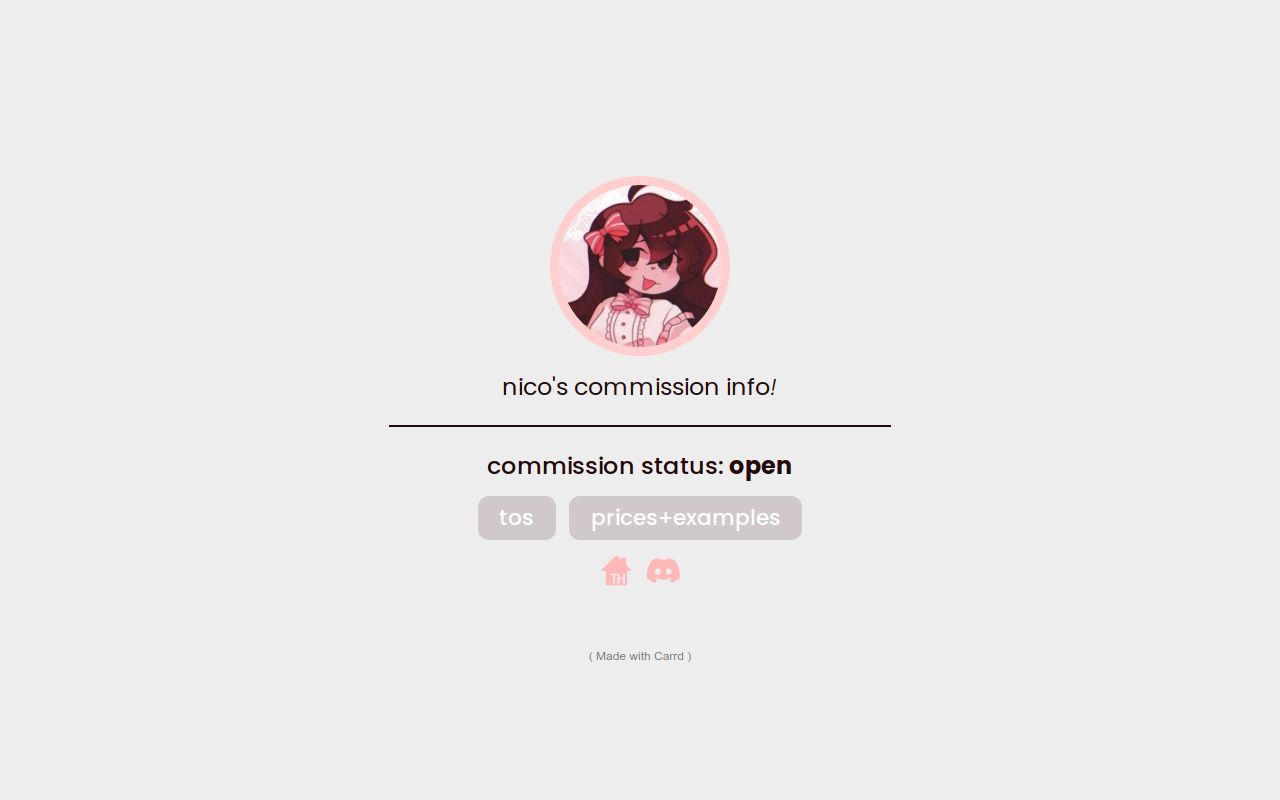 nico's commissions
